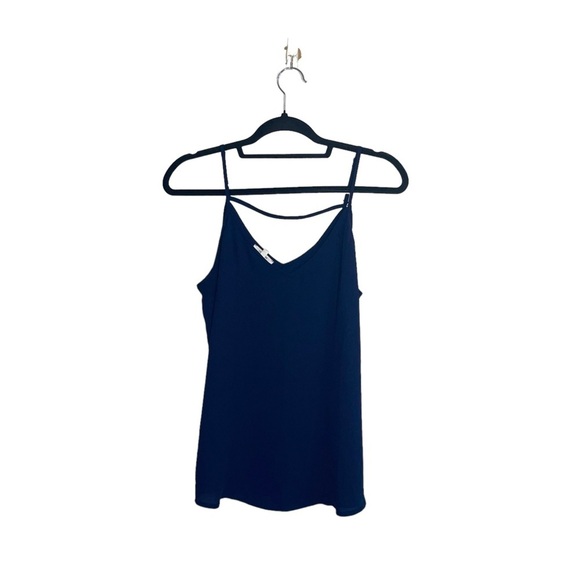 Maurices | Tops | Maurices Solid Navy Blue Vneck Open Back Spaghetti ...